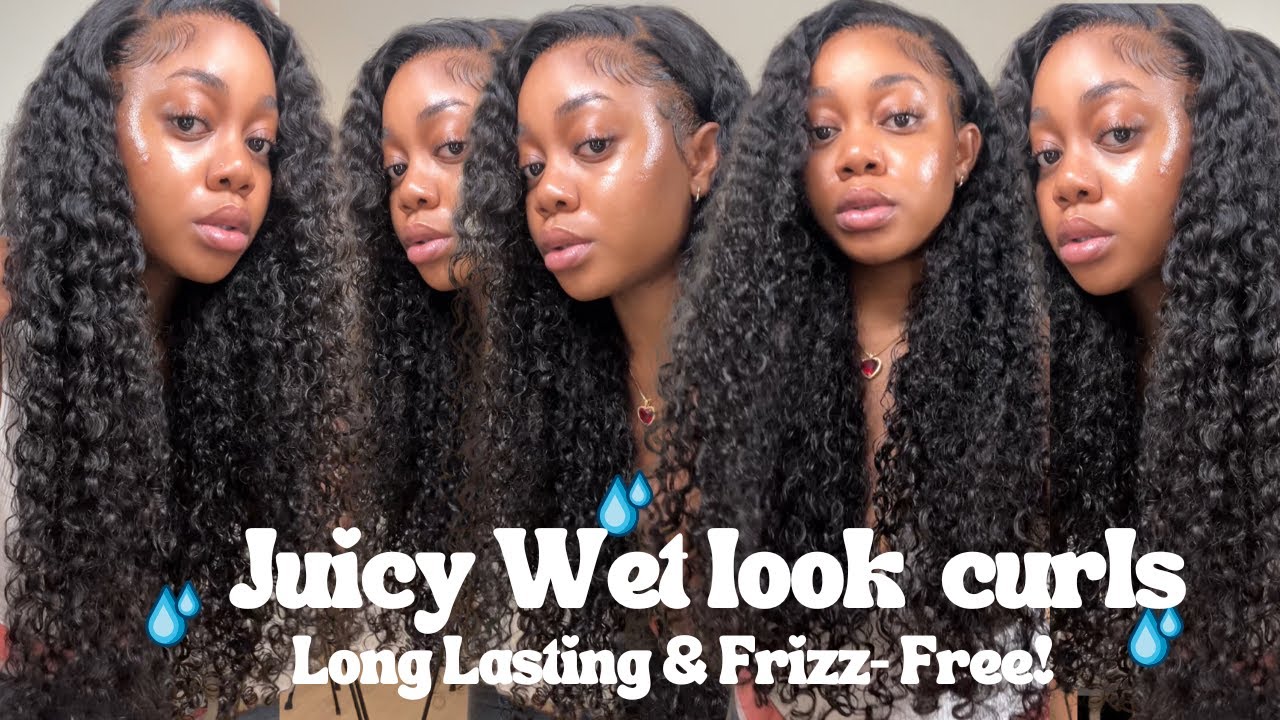 GET JUICY💦 WET LOOKING CURLS THAT LAST! FAVORITE CURLY/WAVY HAIR ...