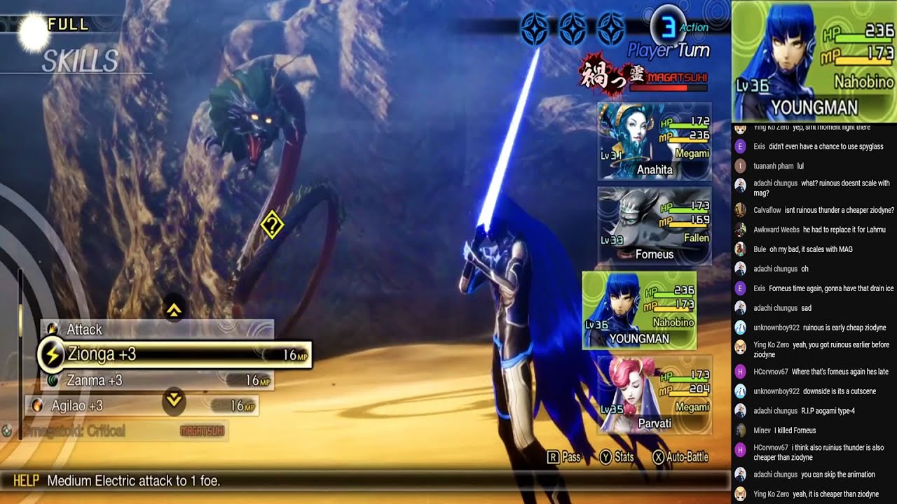 Shin Megami Tensei 5 Low Level - Boss Qing Long [HARD] - YouTube