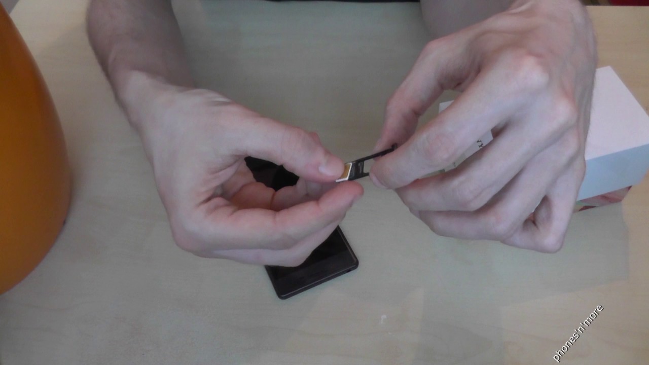 Sony Xperia X: How to insert the SIM card? - YouTube