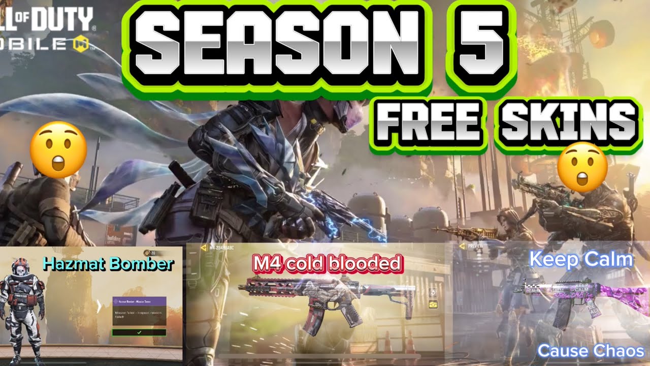 HOW TO GET FREE SKINS CODM SEASON 5 - YouTube