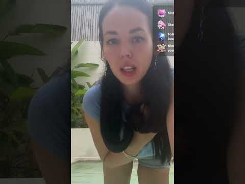 Pretty 💗 Cute Girl Live Moments | Swimming Pool Dancing 😘 | Live • Broadcast • Stream • Periscope