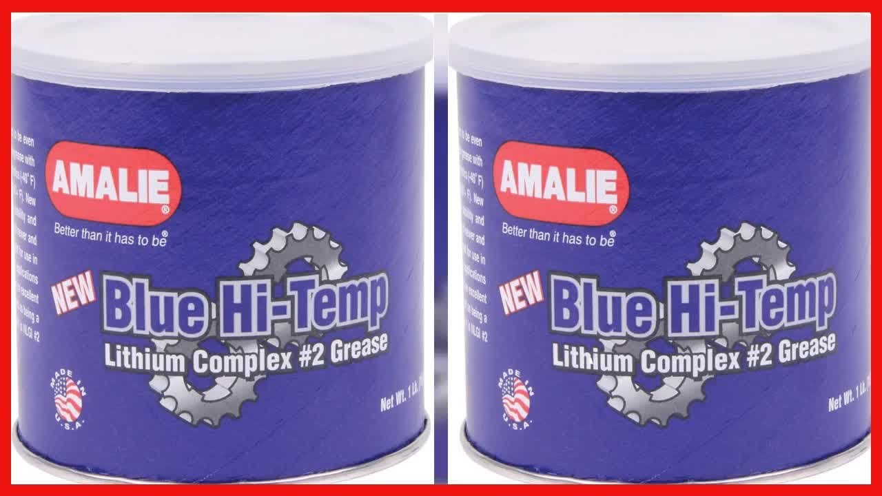 AMALIE (68326-93 Blue Grade-2 High Temperature Grease - 1 lb. - YouTube