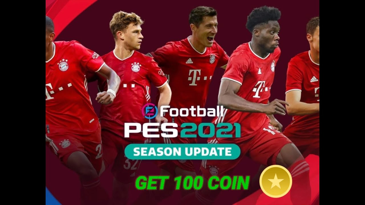 TUTORIAL GET 100 COIN IN PES 2021 MOBILE UPDATE |VOTE MVP BAYERN ...