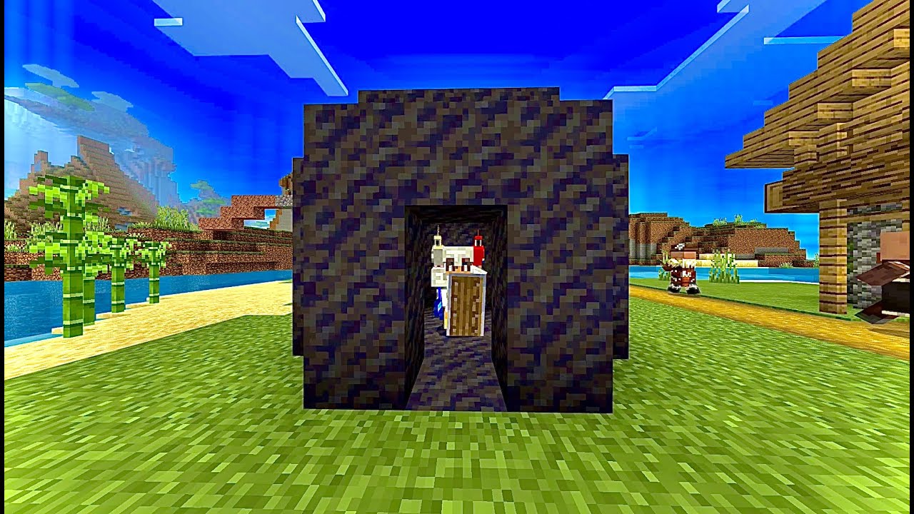 I BUILT A MUD HUT IN THE HARDEST REALM IN MINECRAFT - YouTube