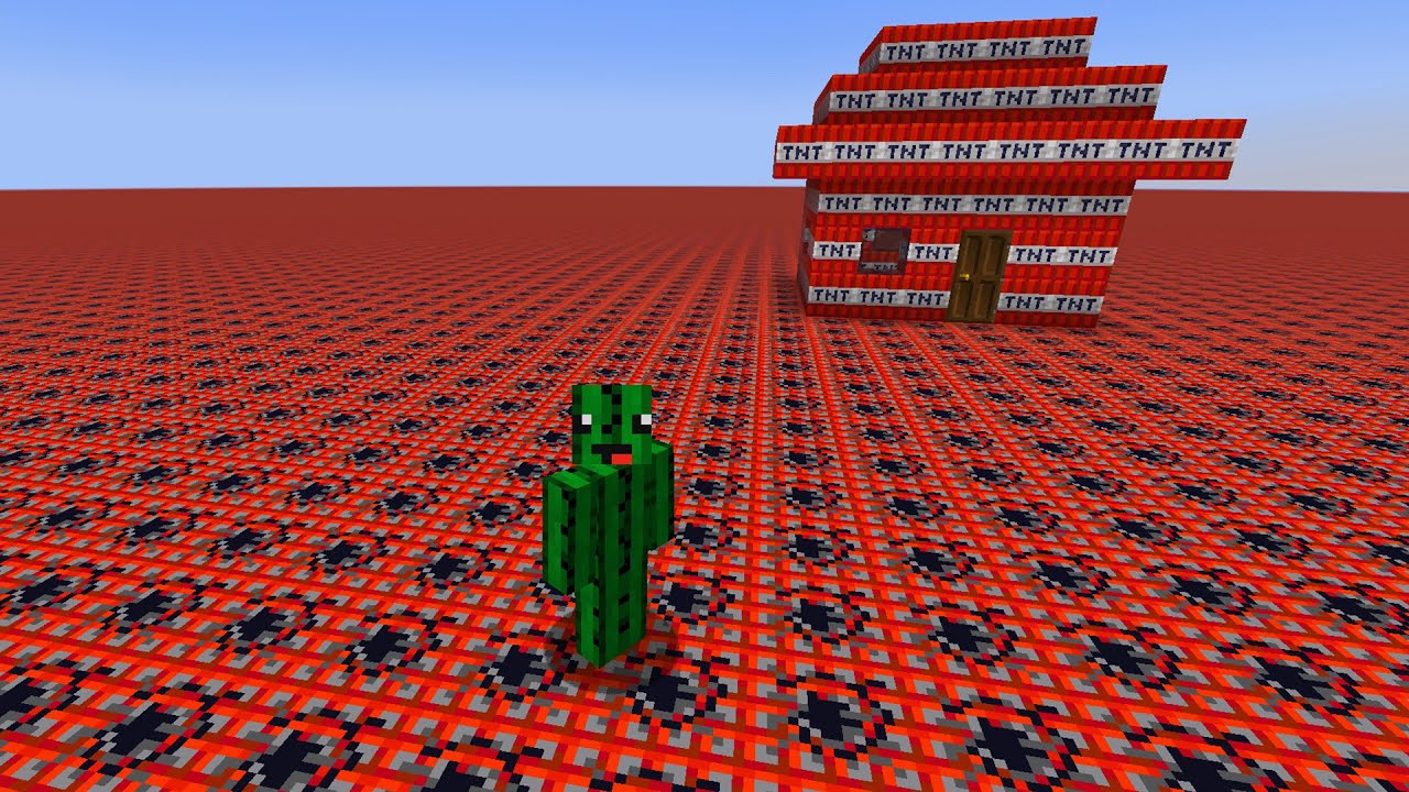 HOW TO SURVIVE IN THE TNT WORLD IN MINECRAFT ? - YouTube
