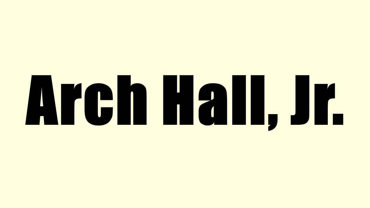 Arch Hall, Jr. - YouTube