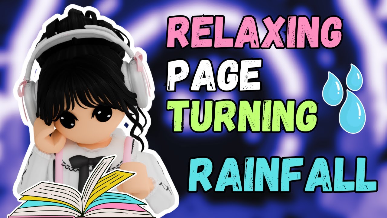 Roblox ASMR: 35 MINUTES Relaxing Page Turning + Rainfall - Fall Asleep ...