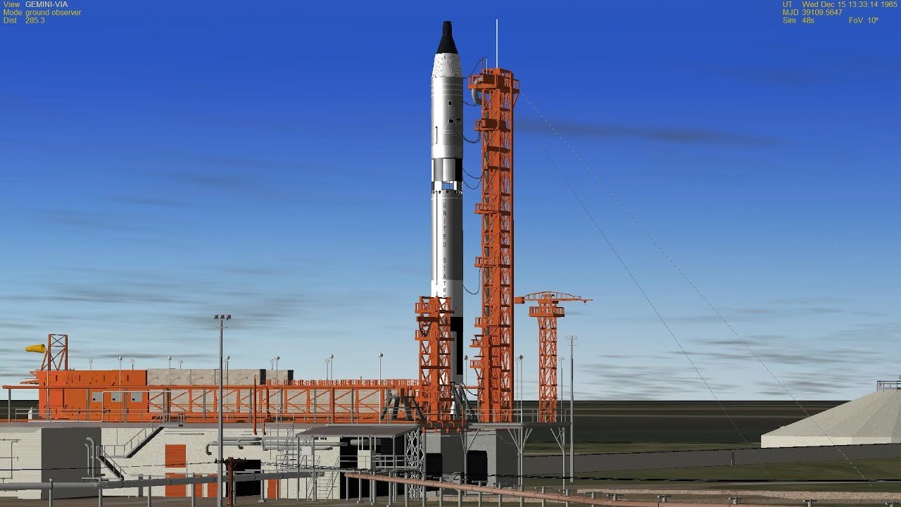 Gemini 6A Launch (Orbiter Simulator) - YouTube