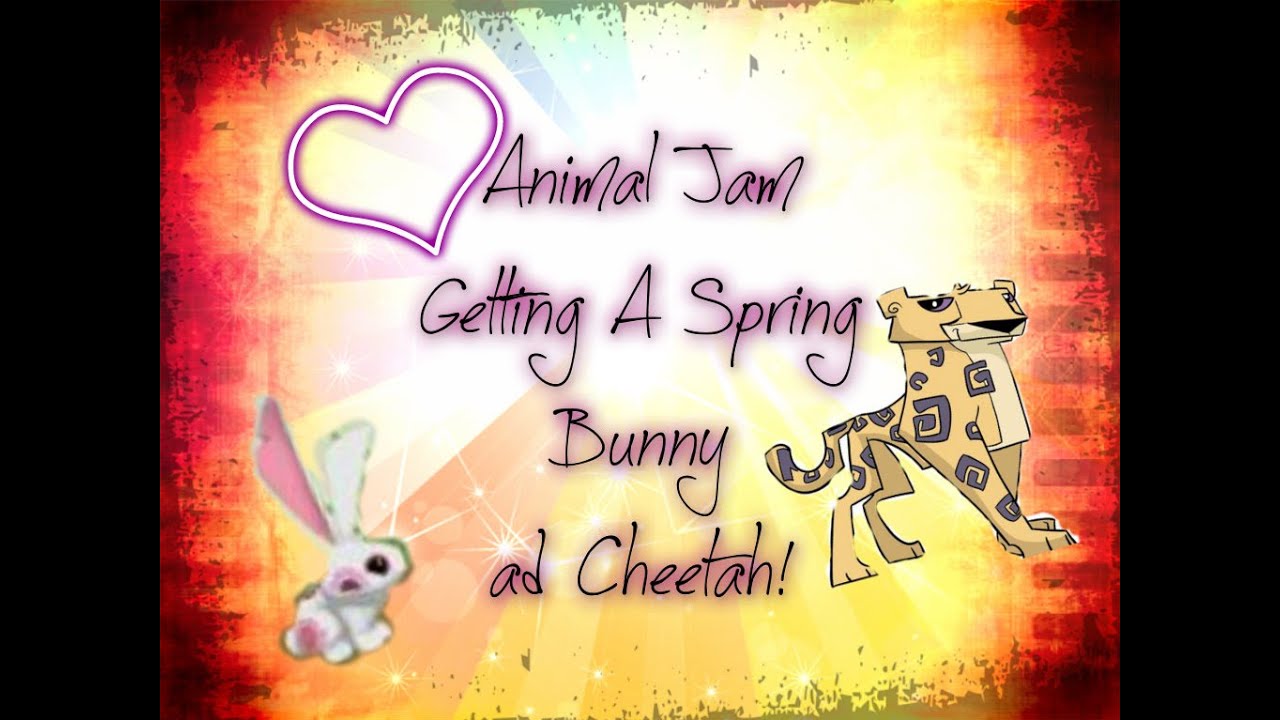 Animal Jam-Getting a Cheetah and a Spring Bunny - YouTube