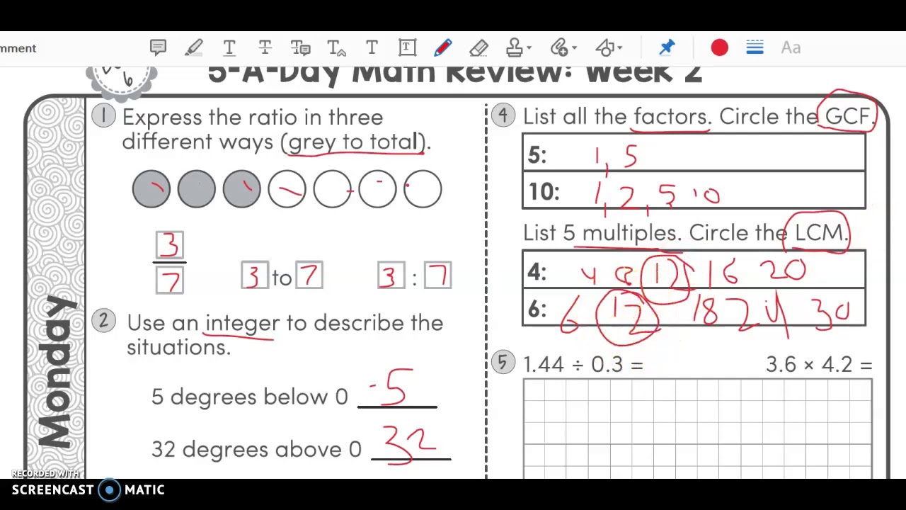 5-A-Day Week 2 M/T - YouTube