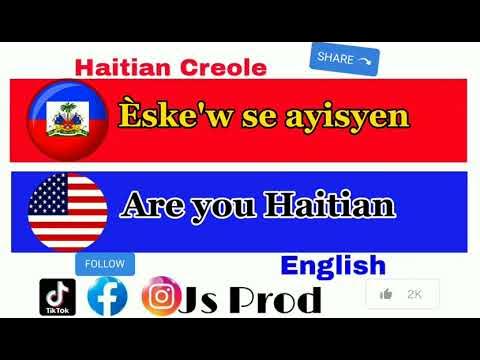 Haitian Creole To English 🇭🇹🇺🇸 class 42 - YouTube