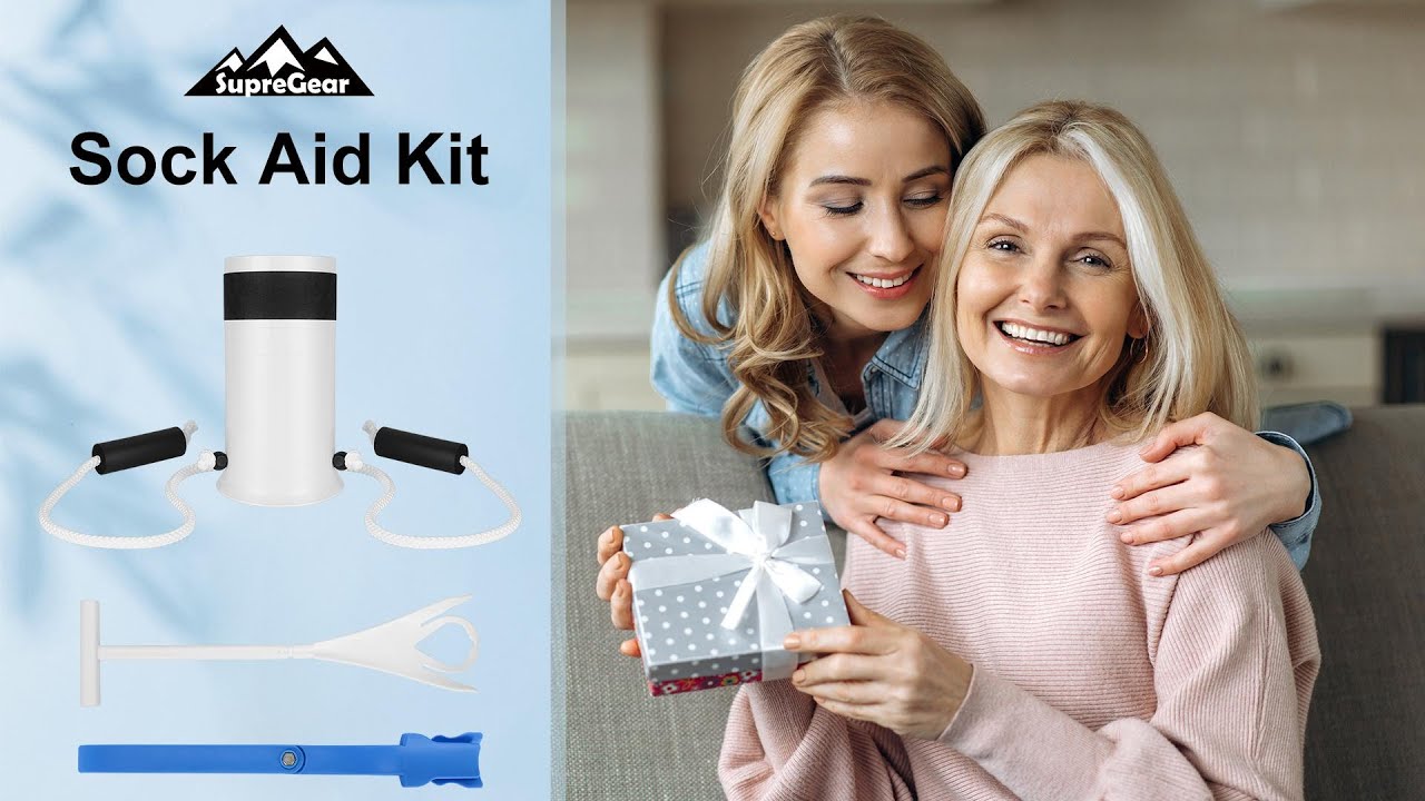 SupreGear Sock Aid Kit with Long Shoe Horn Dressing Aid (B08PYZH2GN ...