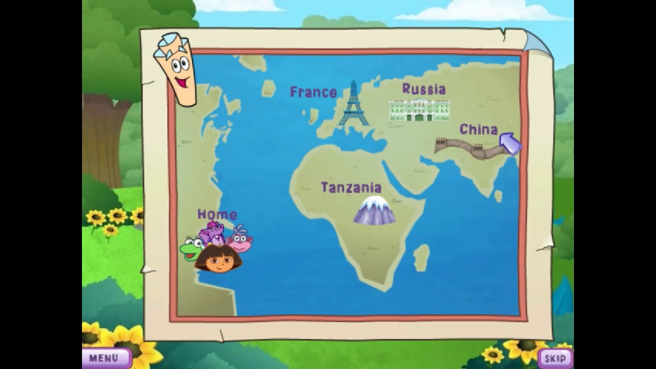 Dora the explorer world adventure in China game play 9 minuets - YouTube