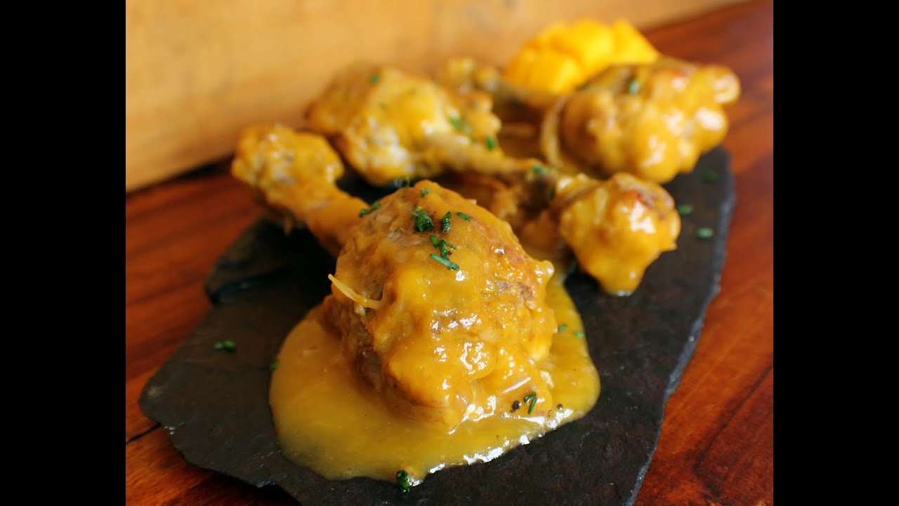 Pollo en salsa de mango - YouTube