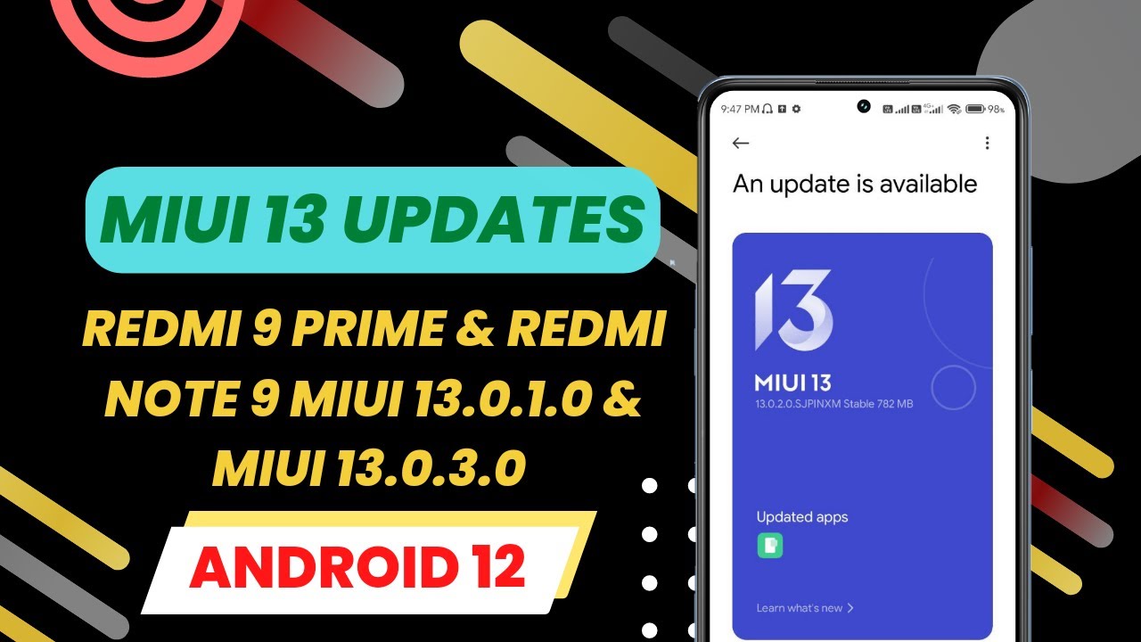 Redmi 9 Prime MIUI 13 Update very soon 🔥 | Redmi Note 9 MIUI 13 Update | MIUI 13 Android 12 ...
