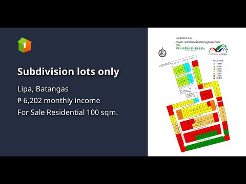 Subdivision lots only - YouTube