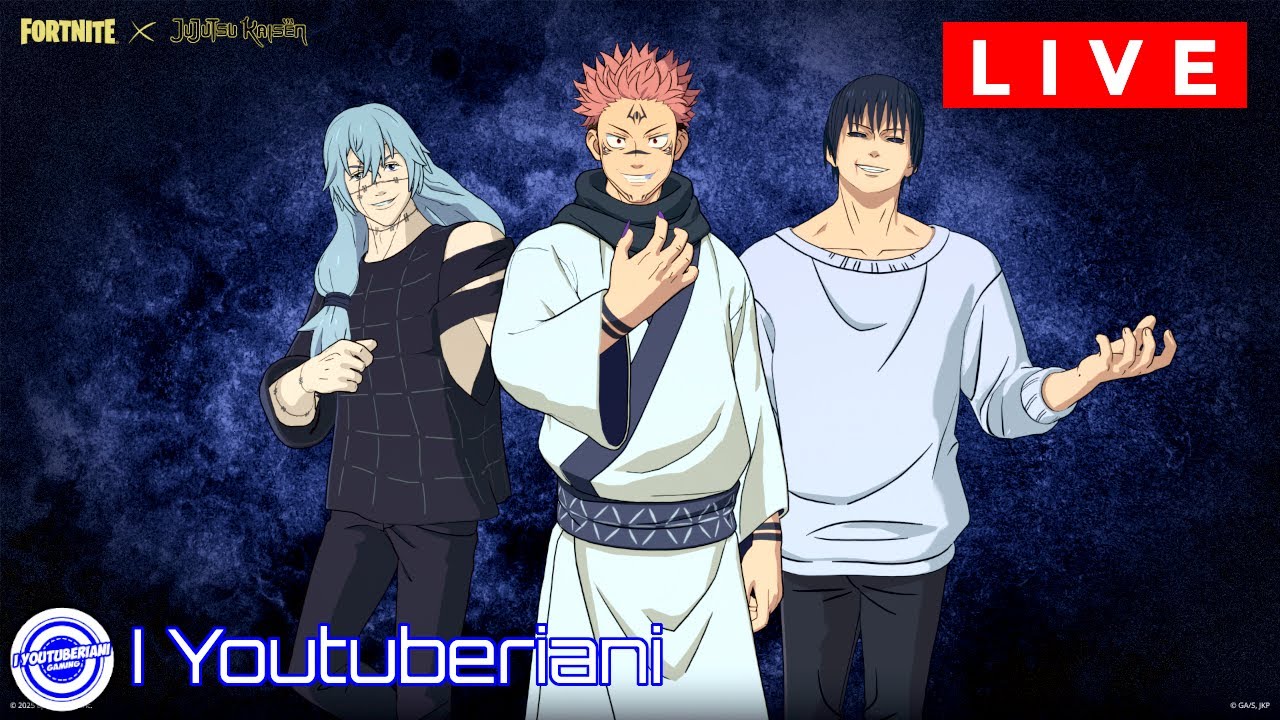 🔴NUOVE SKIN DI JUJUTSU KAISEN, ARRIVA SUKUNA! Live su Fortnite - YouTube