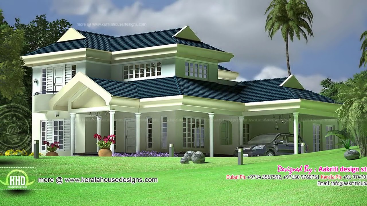 House Designs Indian Style Pictures Middle Class - YouTube