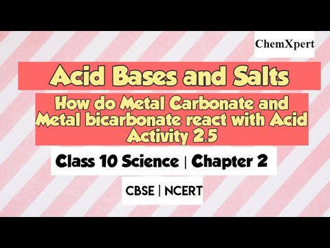 How do Metal Carbonate & Metal Bicarbonate reacts with acid|Activity 2. ...