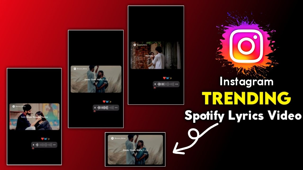 New Trending Spotify Lyrics Video Editing😱 || Alight Motion Trending ...