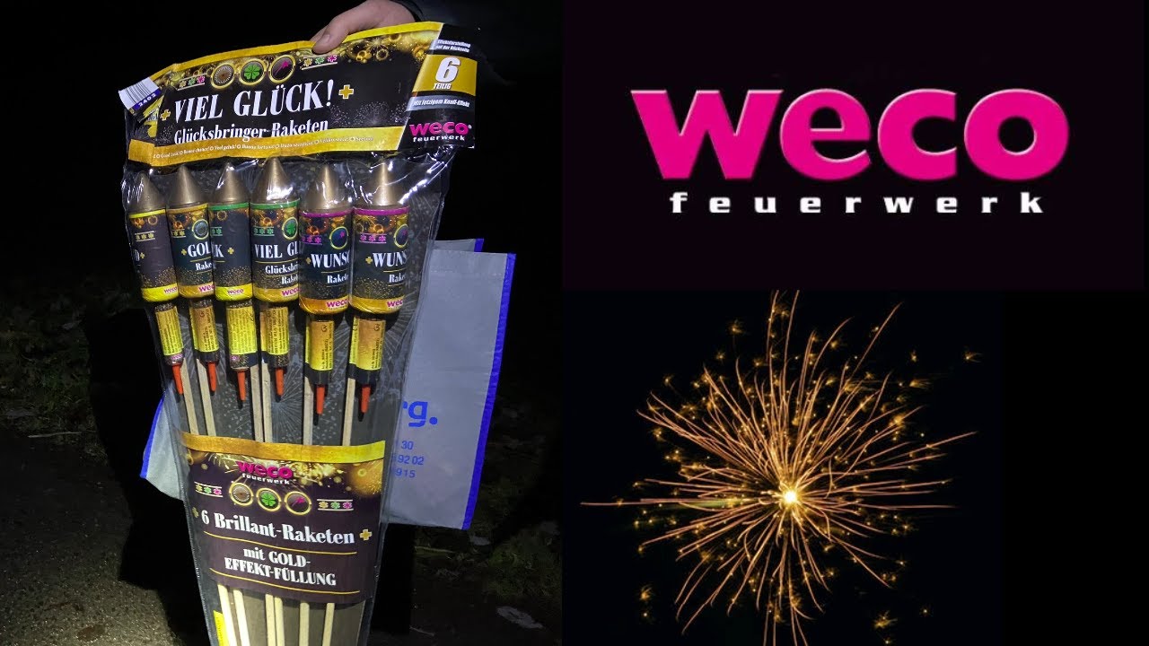 Weco "Glücksraketen" | Discounter Gold-Raketen | Gang ok.. - YouTube