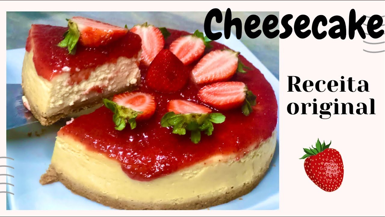 CHEESECAKE DE MORANGO 🍓 O CHEF ENSINOU TUDO - YouTube