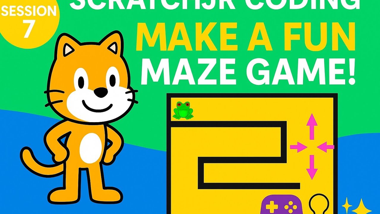 ScratchJr Coding Session 7 | Learn New Skills | Make a Fun Maze Game ...