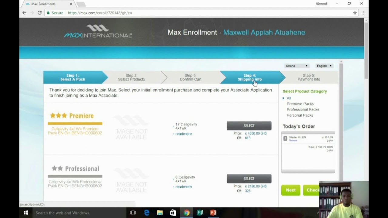 How To Sign Up Yourself Or Join As An Associate For Max International ...