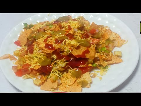 chatpata papad chaat recipe || How to make masala papad chaat || quick ...
