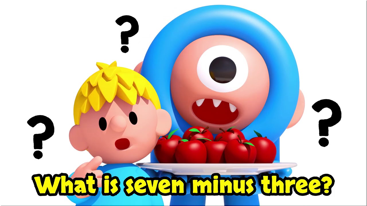 Subtraction Song for kids l Math Song l Nursery Rhymes & educational ...