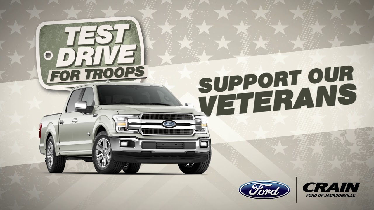 Crain Ford Jacksonville | TestDrive4Troops 15s | R7 CFOJ1001 1910 - YouTube