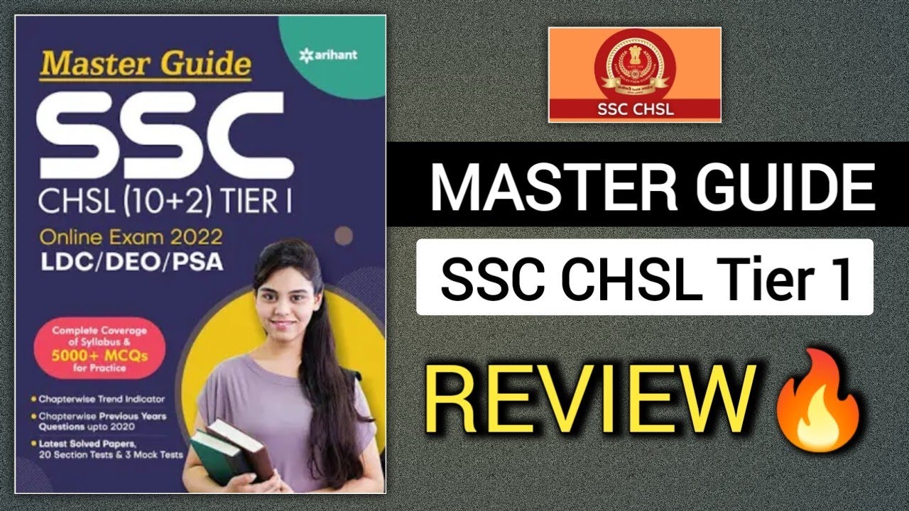 Master Guide for SSC Chsl Tier 1 2022 Book Review - YouTube