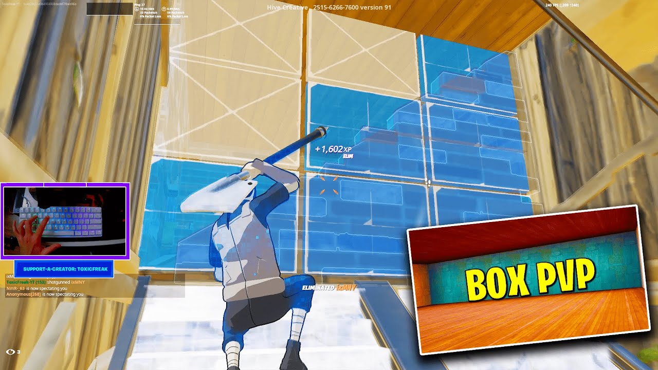 ASMR Fortnite Creative: Master PVP Box Fights with Keyboard & Mouse ...