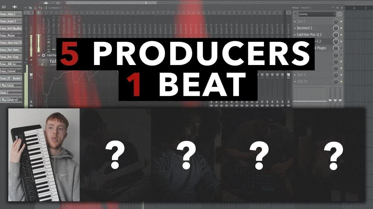 WHAT HAPPENS WHEN 5 PRODUCERS COLLAB ON ONE BEAT - YouTube