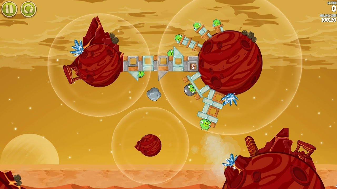 Angry Birds Space - Red Planet - 5-15 - 100120 - YouTube