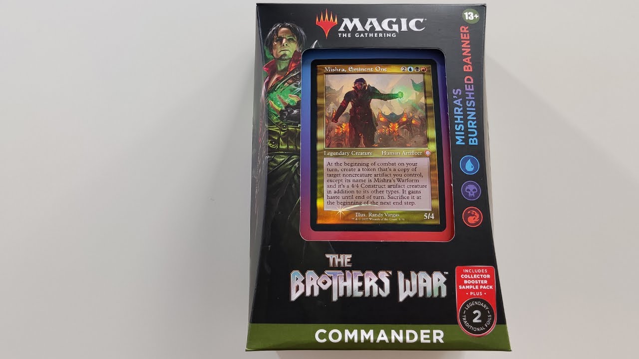 MTG, The Brothers' War, Mishra's Burnished Banner Commander precon deck ...