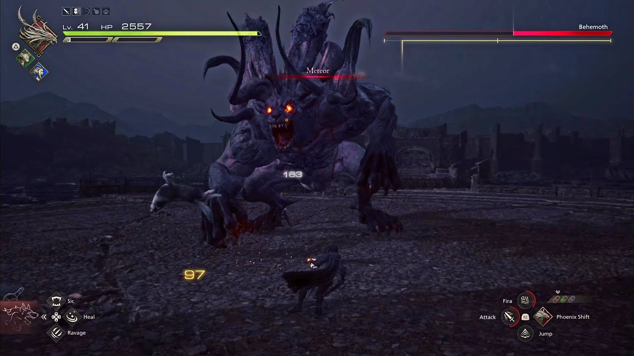 Final Fantasy 16 : Behemoth Boss Fight - YouTube