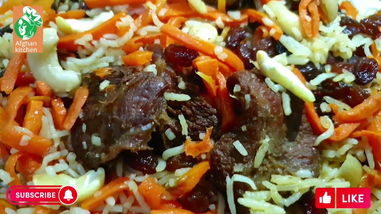 How to prepare Afghan national food Qabuli palow/Afghan kitchen /Qabuli ...
