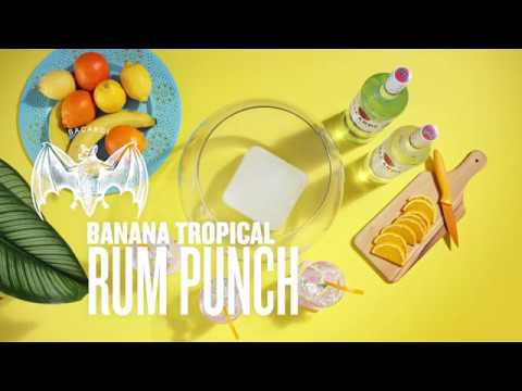 How To Make a BACARDÍ Banana Tropical Rum Punch [Cocktail Recipe]
