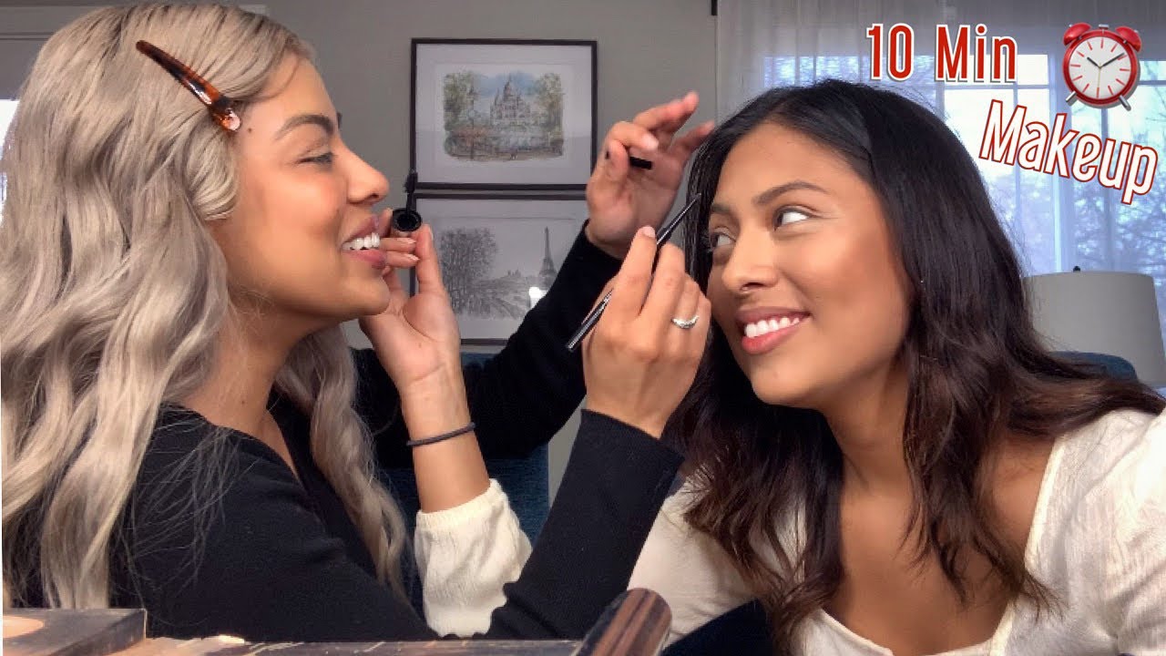 10 MIN MAKEUP CHALLENGE! Not What We Expected.. - YouTube