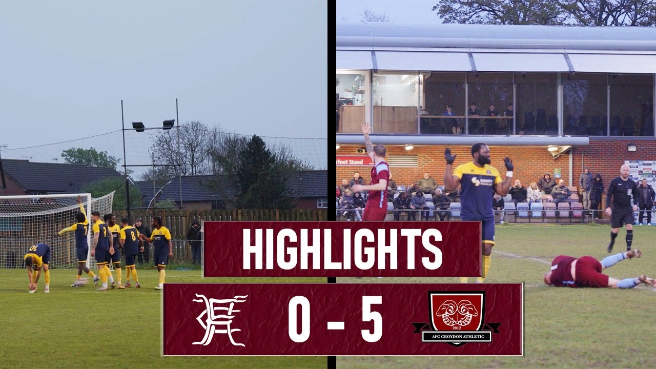 Horley Town F.C. vs. AFC Croydon Athletic | 0-5 Win Highlights | 25th ...
