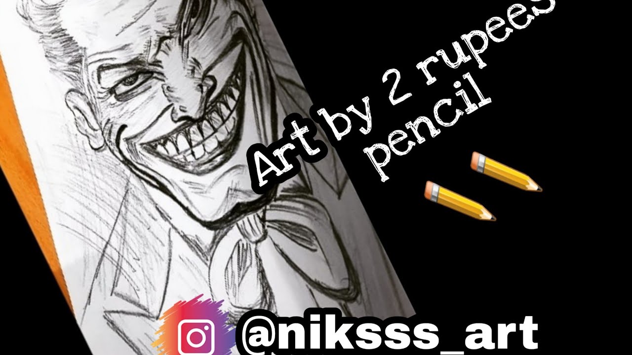 How to draw art with 2 rupees pencil.......... // For beginner ...