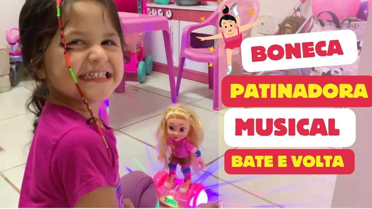 BONECA QUE PATINA DE VERDADE COM MÚSICA E LUZES SAFIRA - Crescendo com ...