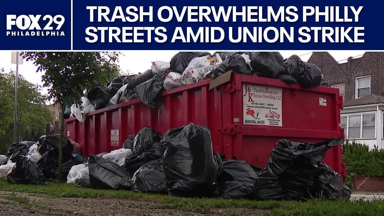 Trash overwhelms Philadelphia streets as District Council 33 strike ...