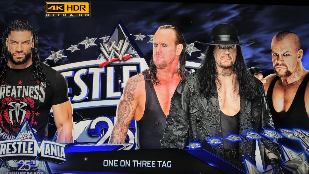 ROMAN REIGNS VS UNDERTAKER FULL MATCH 1vs 3 TAG TEAM - YouTube