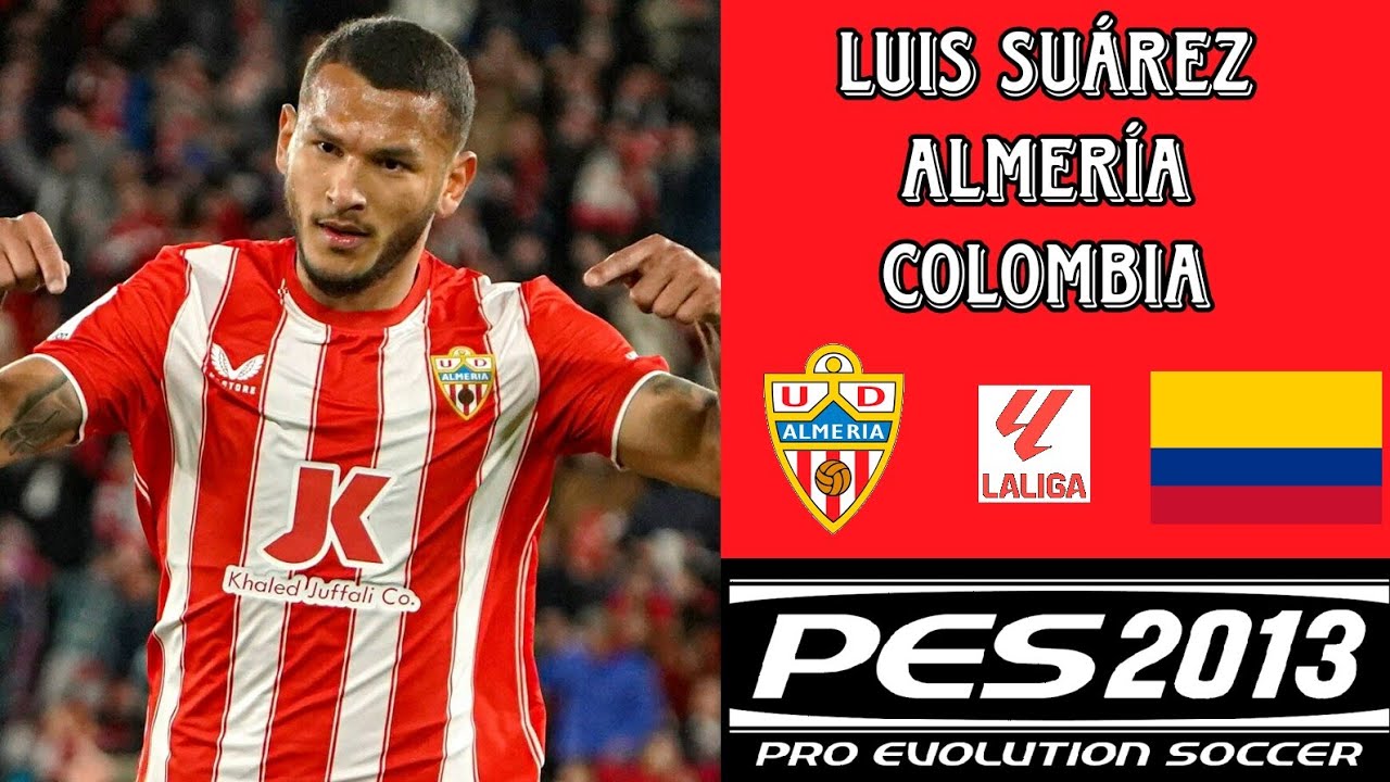 Face Luis Suárez - U.D. Almería/Colombia || PES 2013 - YouTube