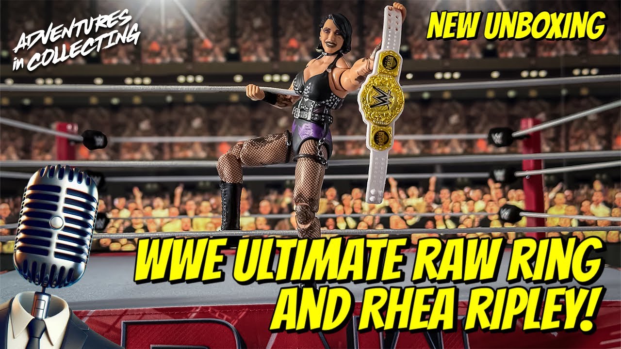 Unboxing the Mattel Creations WWE Ultimate Edition Raw Ring and Rhea ...