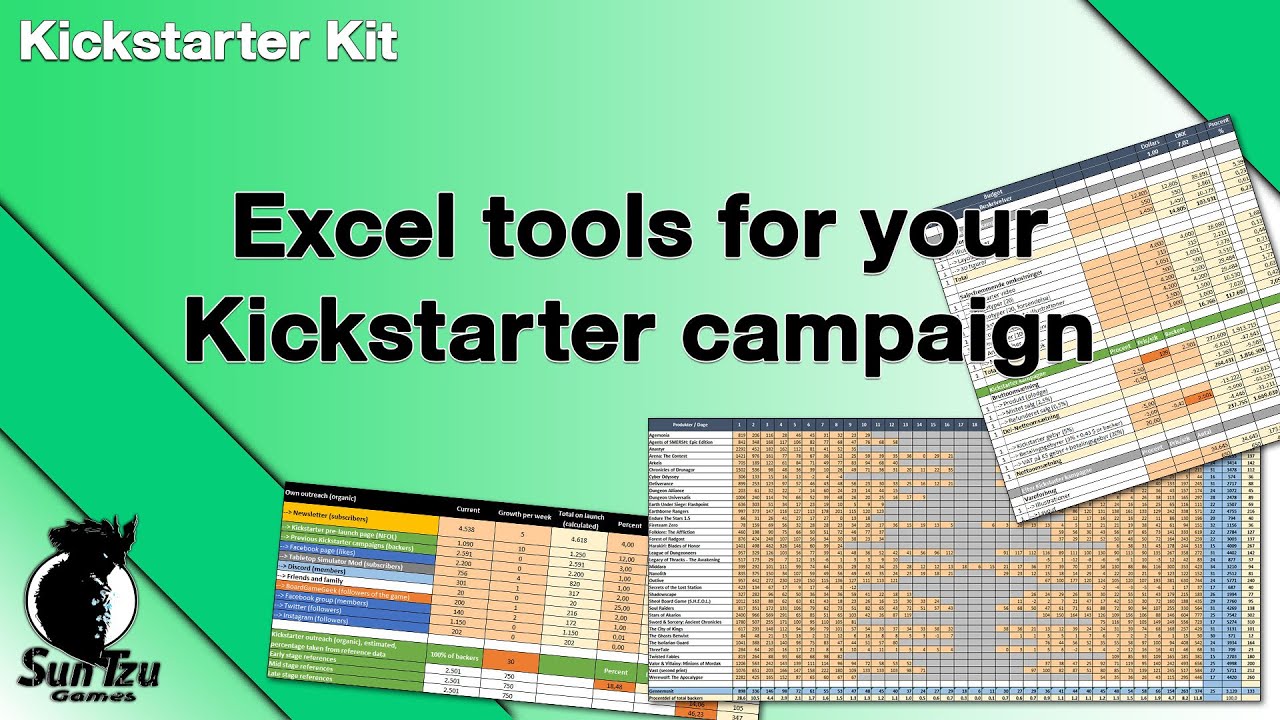 Kickstarter budget, projection, and other tools - YouTube
