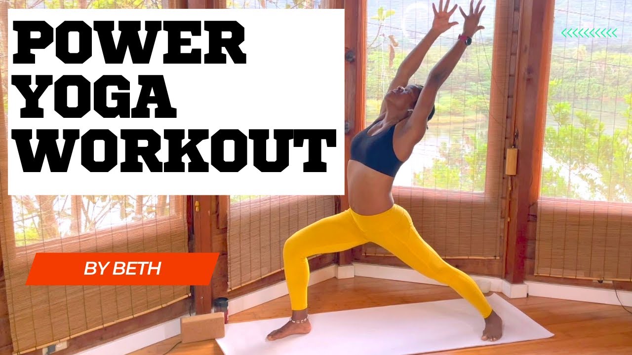 Power Vinyasa Flow Yoga | 45 Min Intermediate Yoga Flow with Beth - YouTube