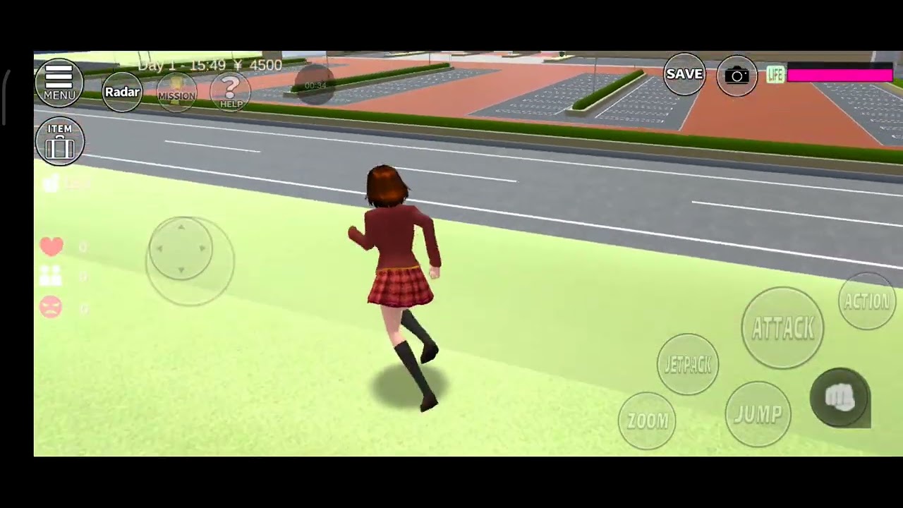 Aaj m farsh pe ghir gya bhai #sakuraschoolsimulator - YouTube